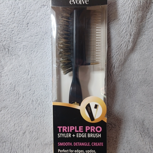 Evolve | Other | New Evolve Triple Pro Hair Brush 3 In Professional ...